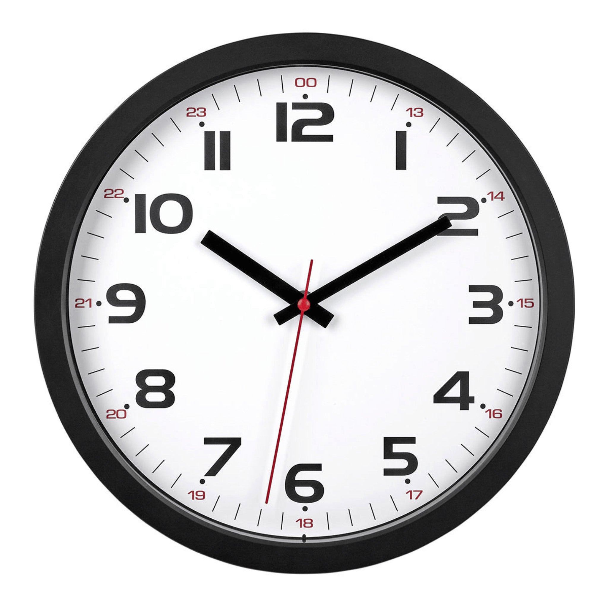 TFA Germany 12/24-Hour Display Wall Clock, 31cm – Clocks Central